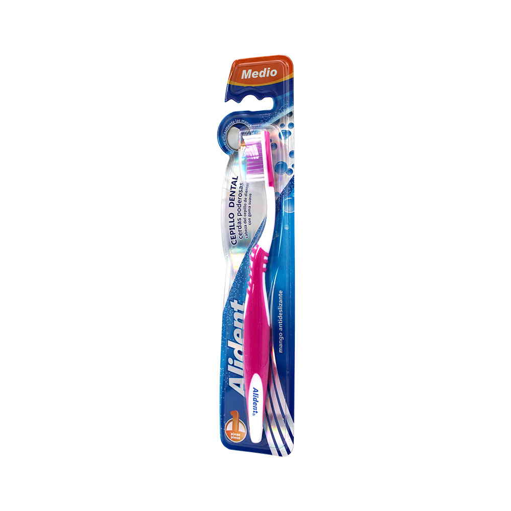 ALIDENT Cepillo dental Cuello ondulado Medio - Alive